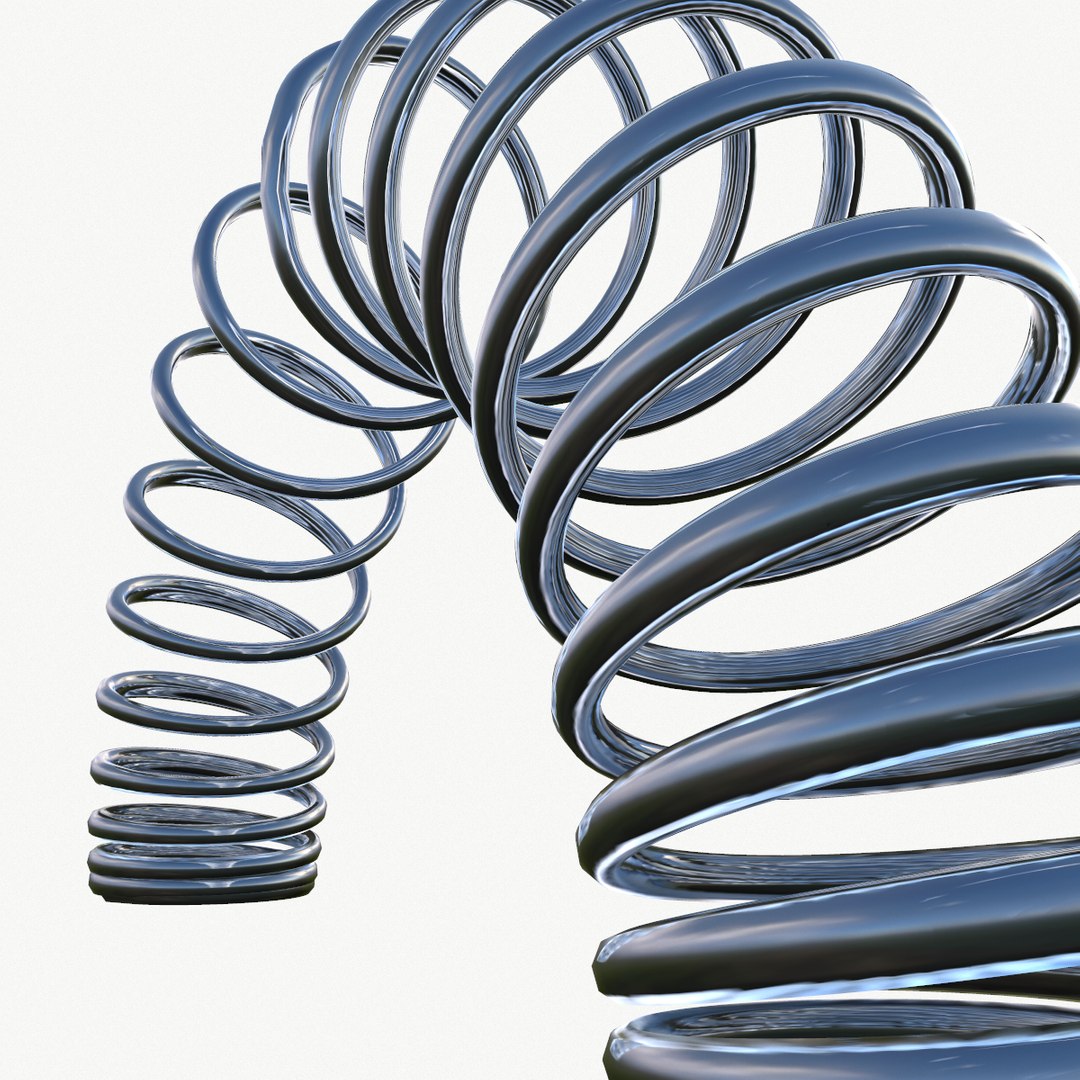 Metal Spiral Spring Model - TurboSquid 1410616