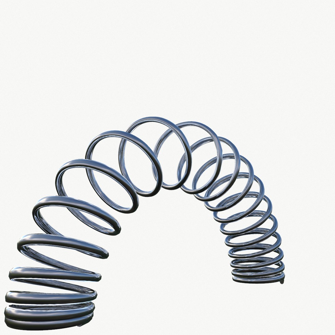 Metal Spiral Spring Model - TurboSquid 1410616