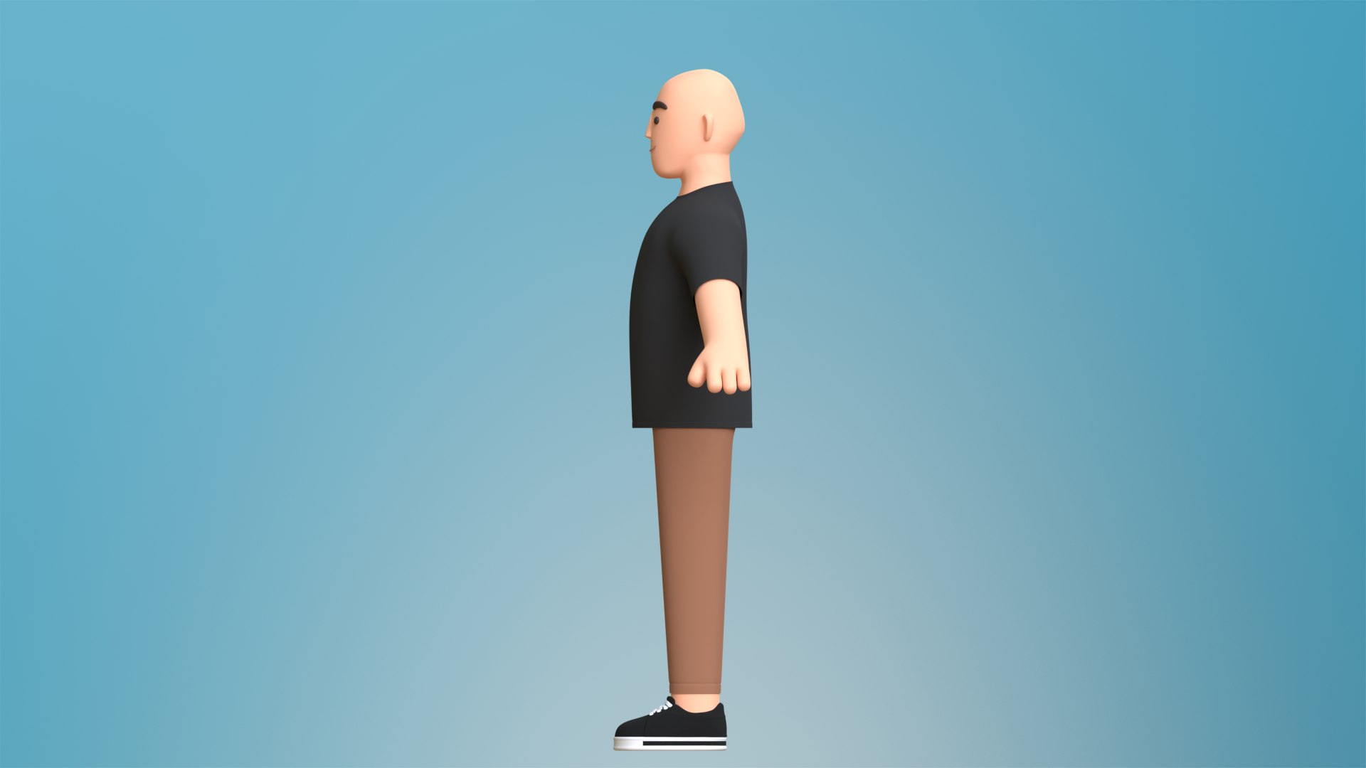 3D Minimal Man Cartoon Character - TurboSquid 1944619