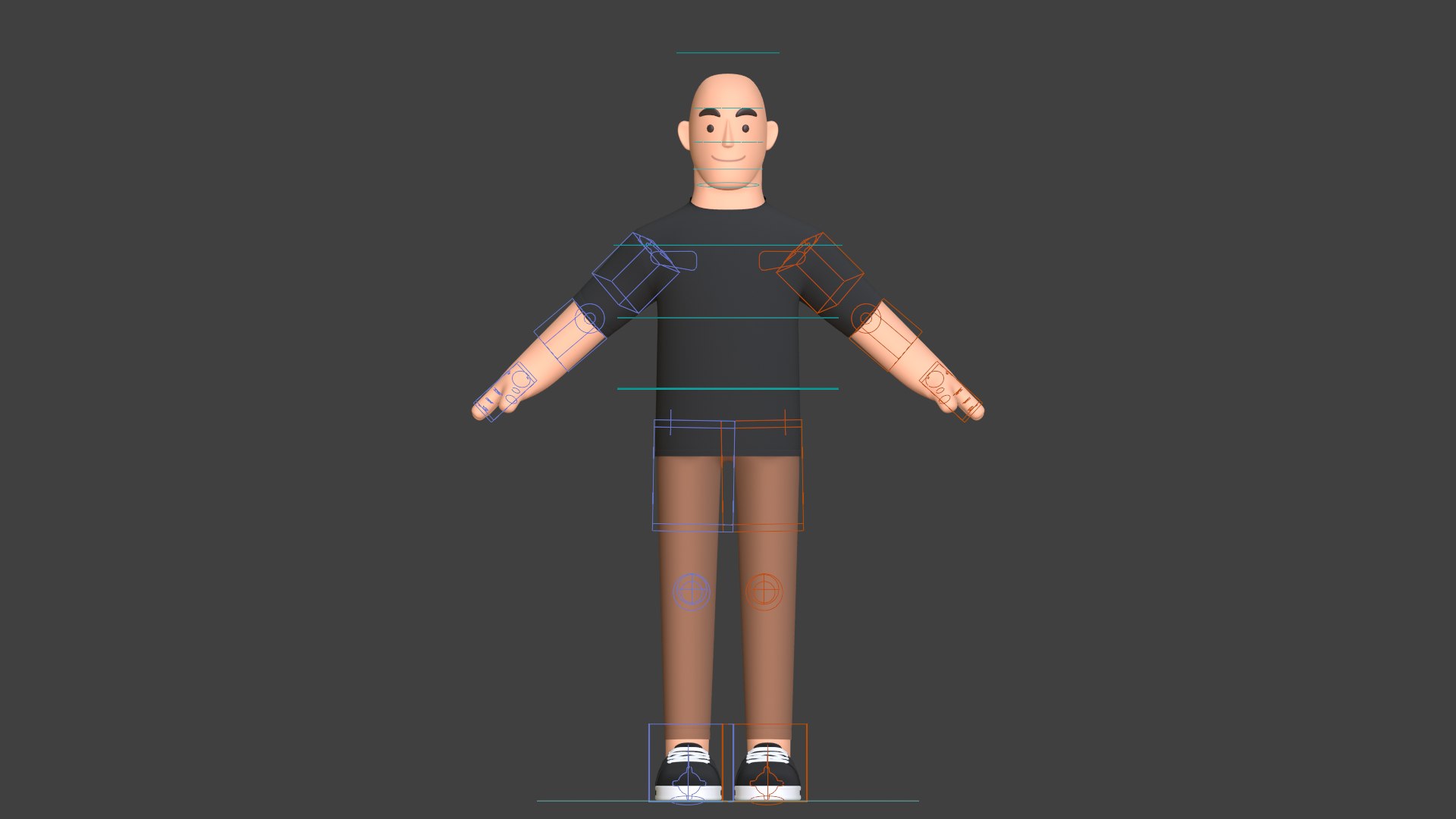 3D Minimal Man Cartoon Character - TurboSquid 1944619