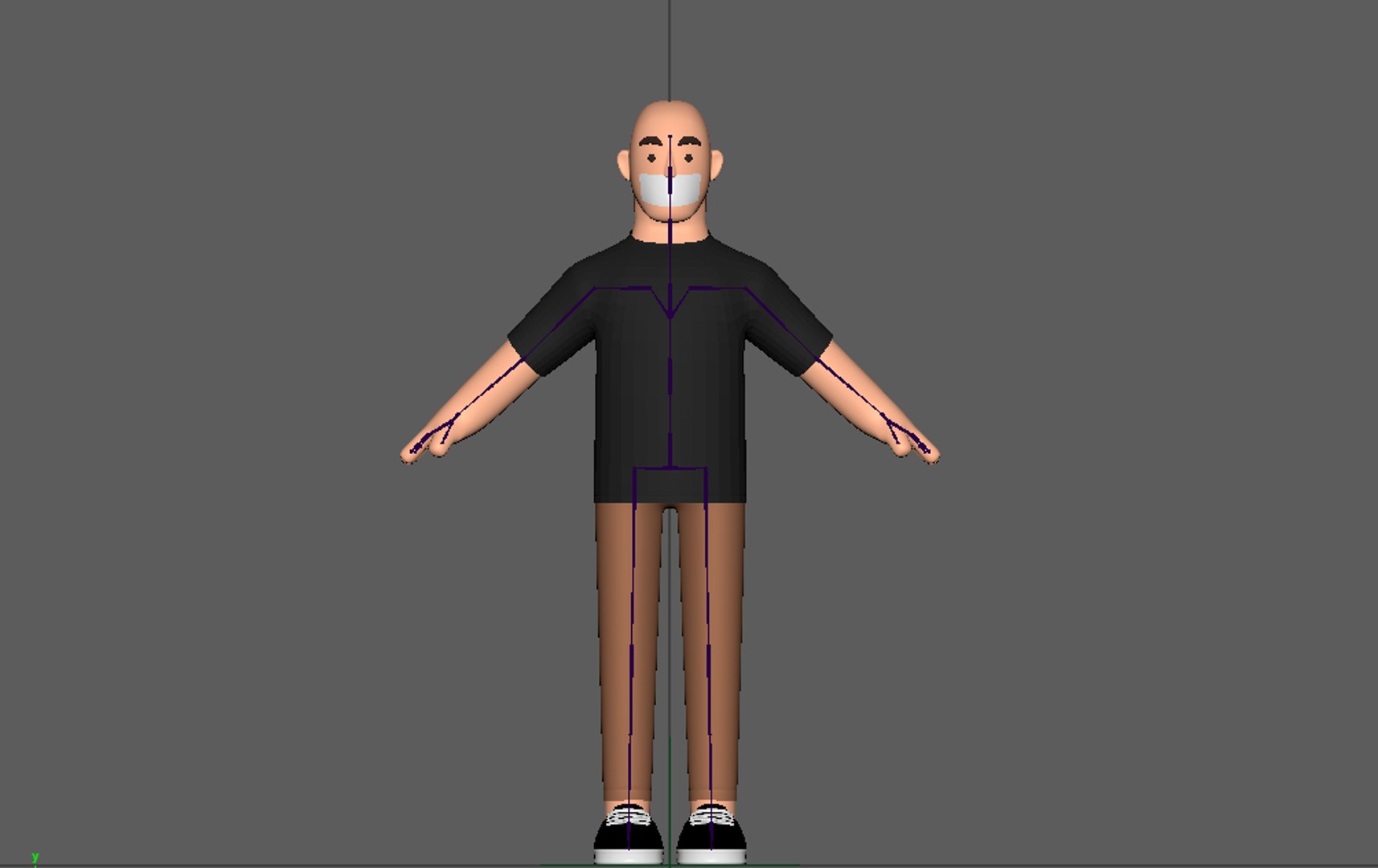3D Minimal Man Cartoon Character - TurboSquid 1944619