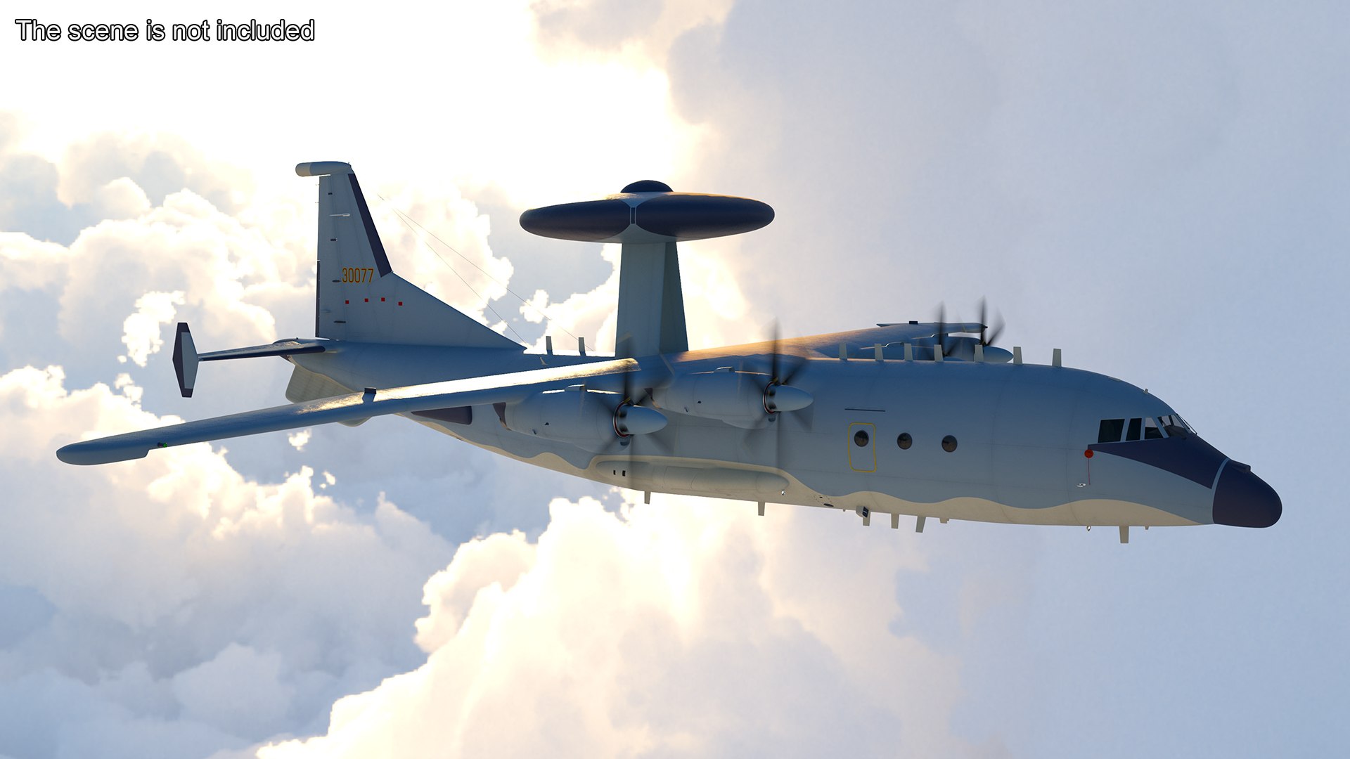 3D Airborne Early Warning And Control Aircraft Rigged - TurboSquid 2302779