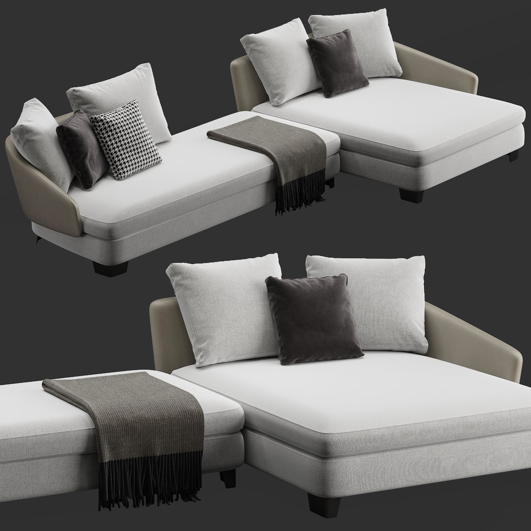 3D Minotti Lawson Corner Sofa - TurboSquid 1781235