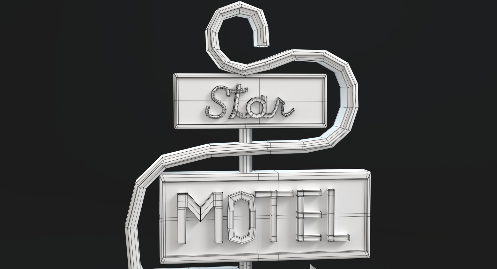 Motel Sign 3D Model - TurboSquid 1364919