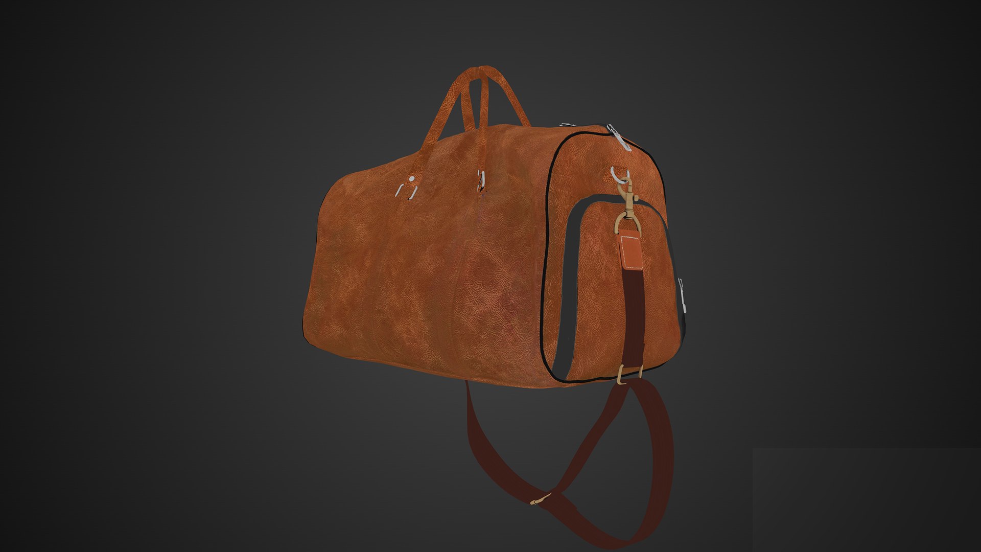 3D Game Ready Leather Bag - TurboSquid 2082792