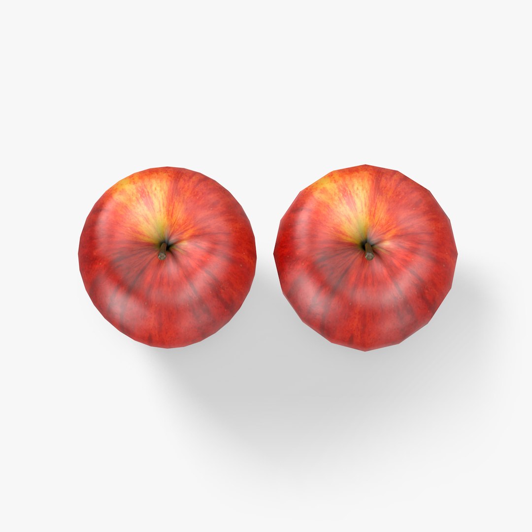 red apple 3d model