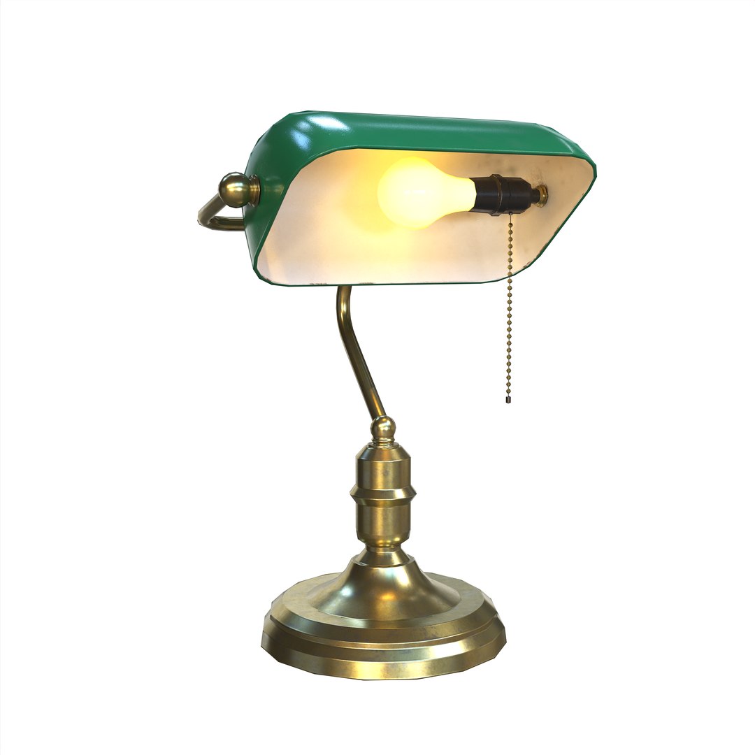 Banker Lamp 3D Model - TurboSquid 2096293