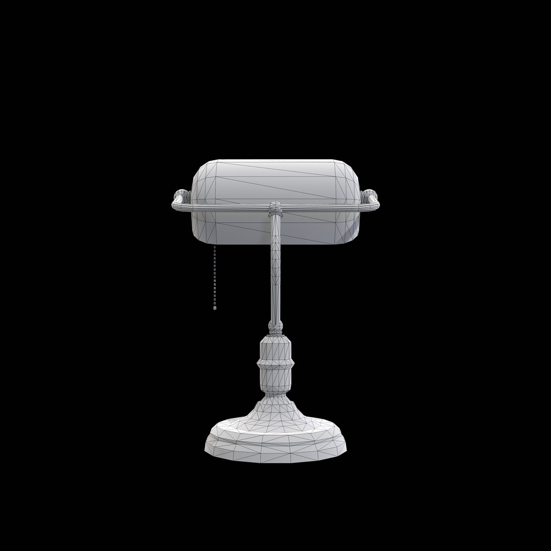 Banker Lamp 3D model - TurboSquid 2096293