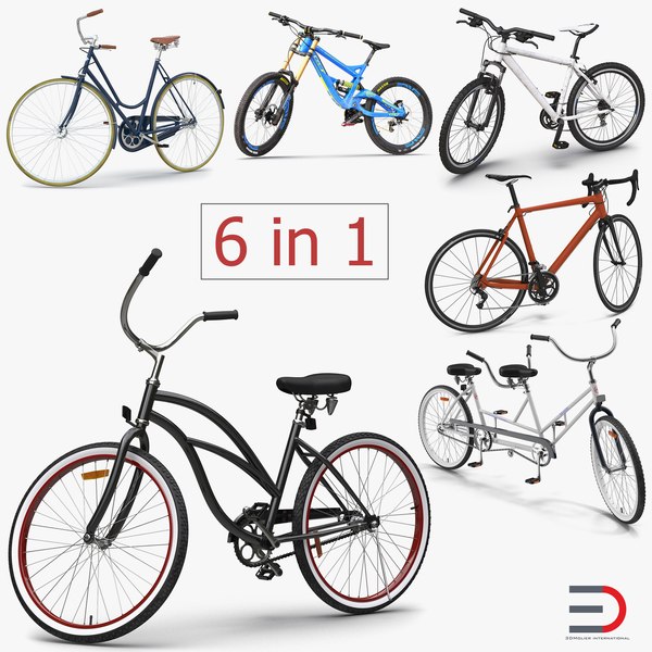 3d tandem bicycle model