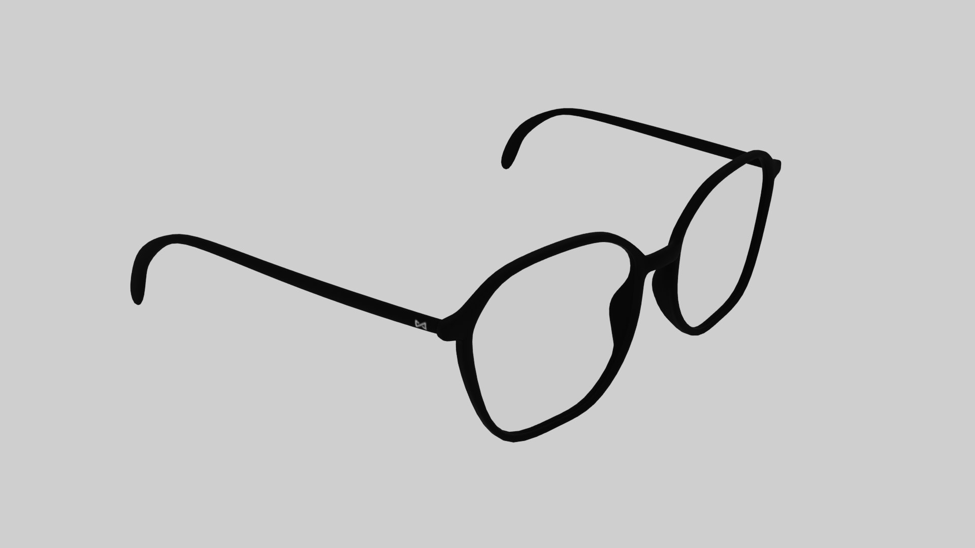 Square Half Frame Glasses 3D Model - TurboSquid 2410394
