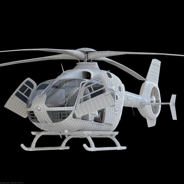 3d eurocopter ec 135 private