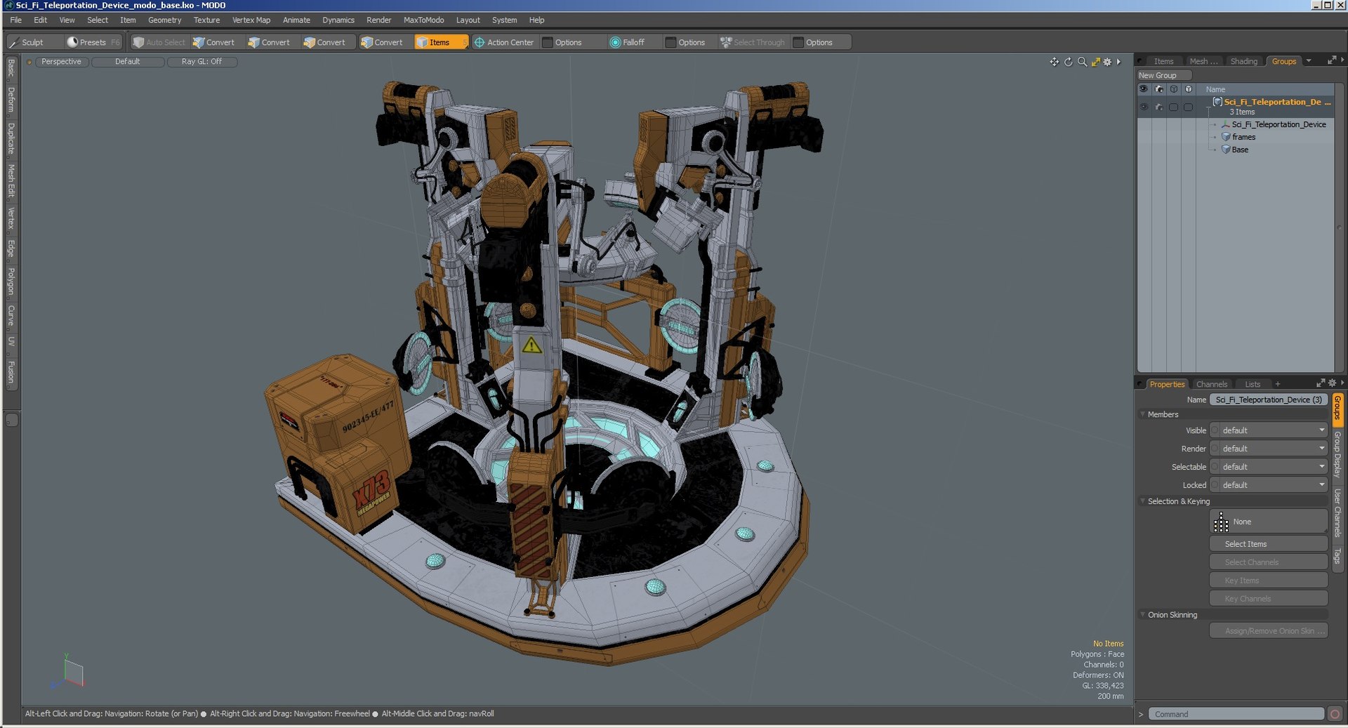 3D Sci Fi Teleportation Device - TurboSquid 1634108