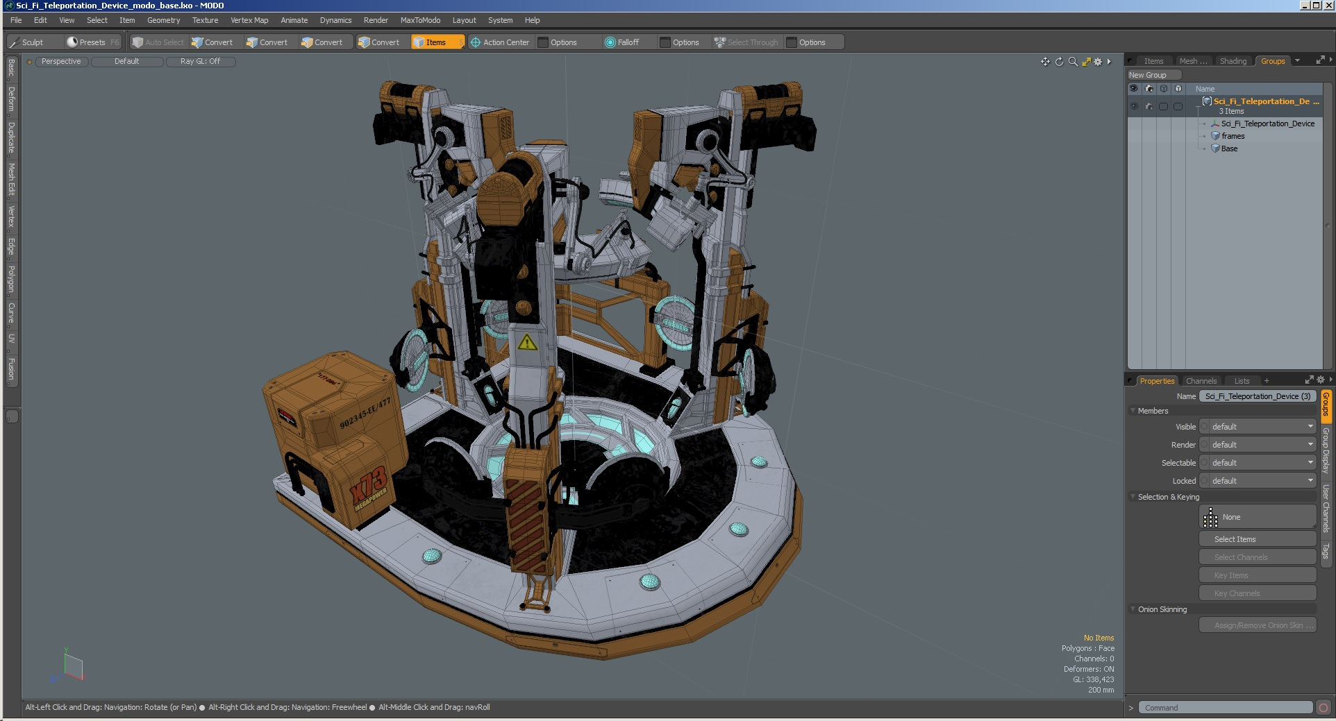 3D sci fi teleportation device - TurboSquid 1634108