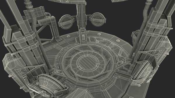 3D sci fi teleportation device - TurboSquid 1634108