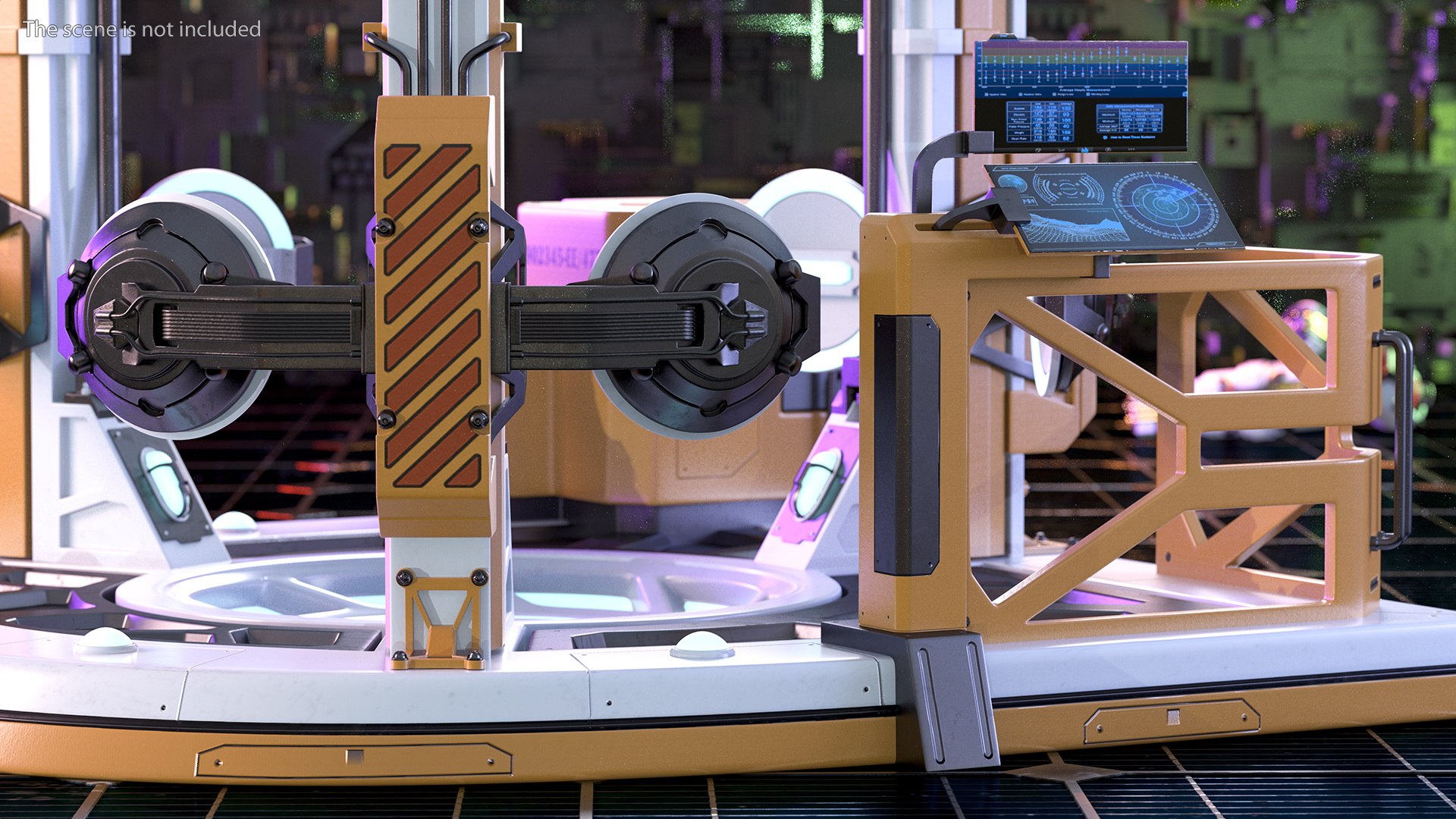 3D sci fi teleportation device - TurboSquid 1634108