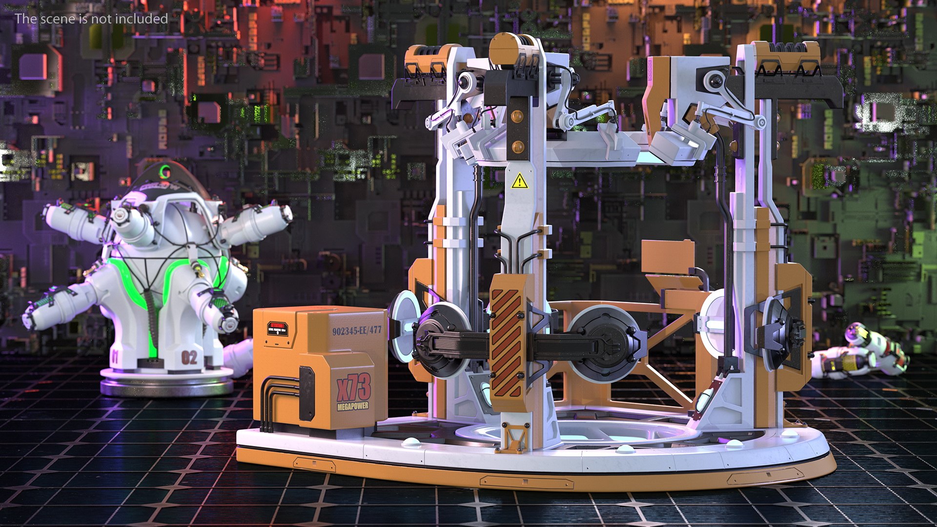 3D sci fi teleportation device - TurboSquid 1634108