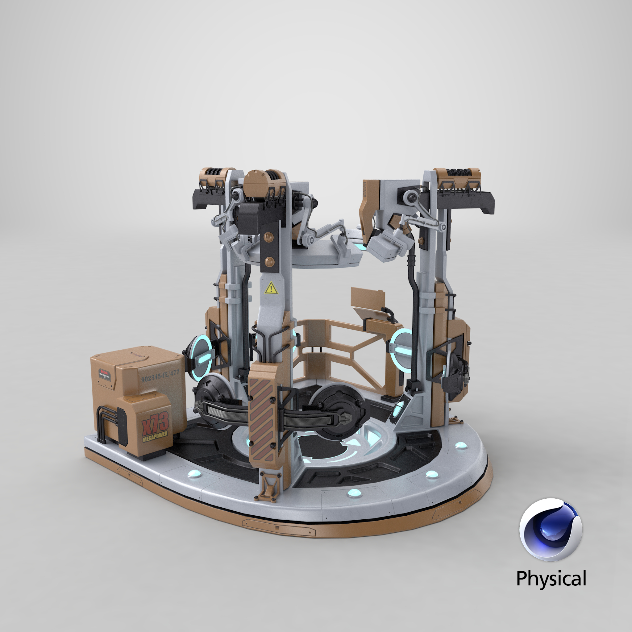 3D sci fi teleportation device - TurboSquid 1634108