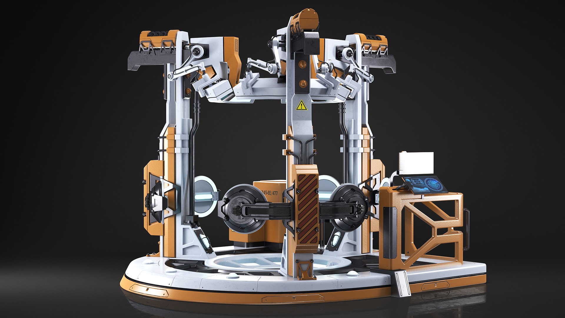 3D sci fi teleportation device - TurboSquid 1634108