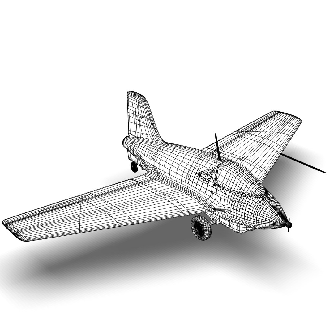 3ds max messerschmitt 163 komet fighter