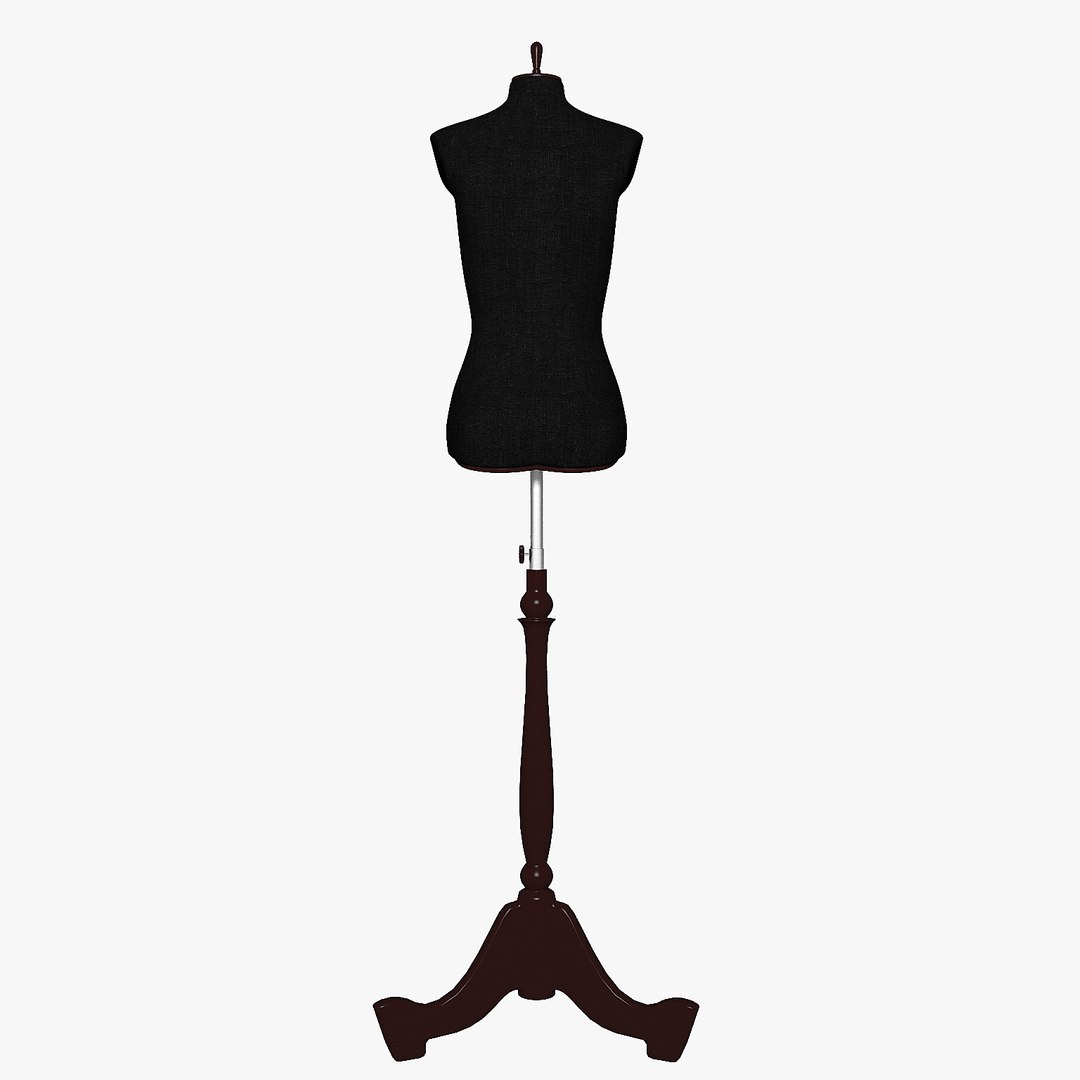 Female Mannequin Stand 3d Model