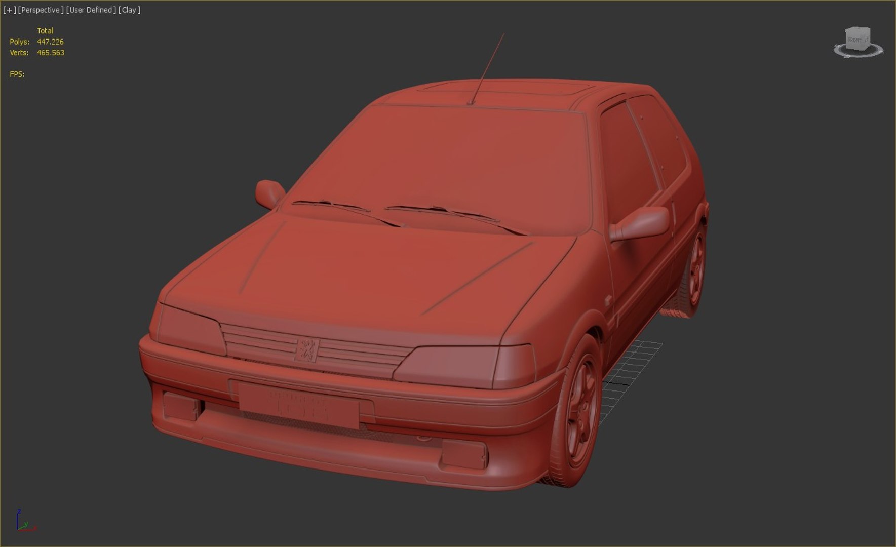 Peugeot 106 XSI 3D Model - TurboSquid 2252678