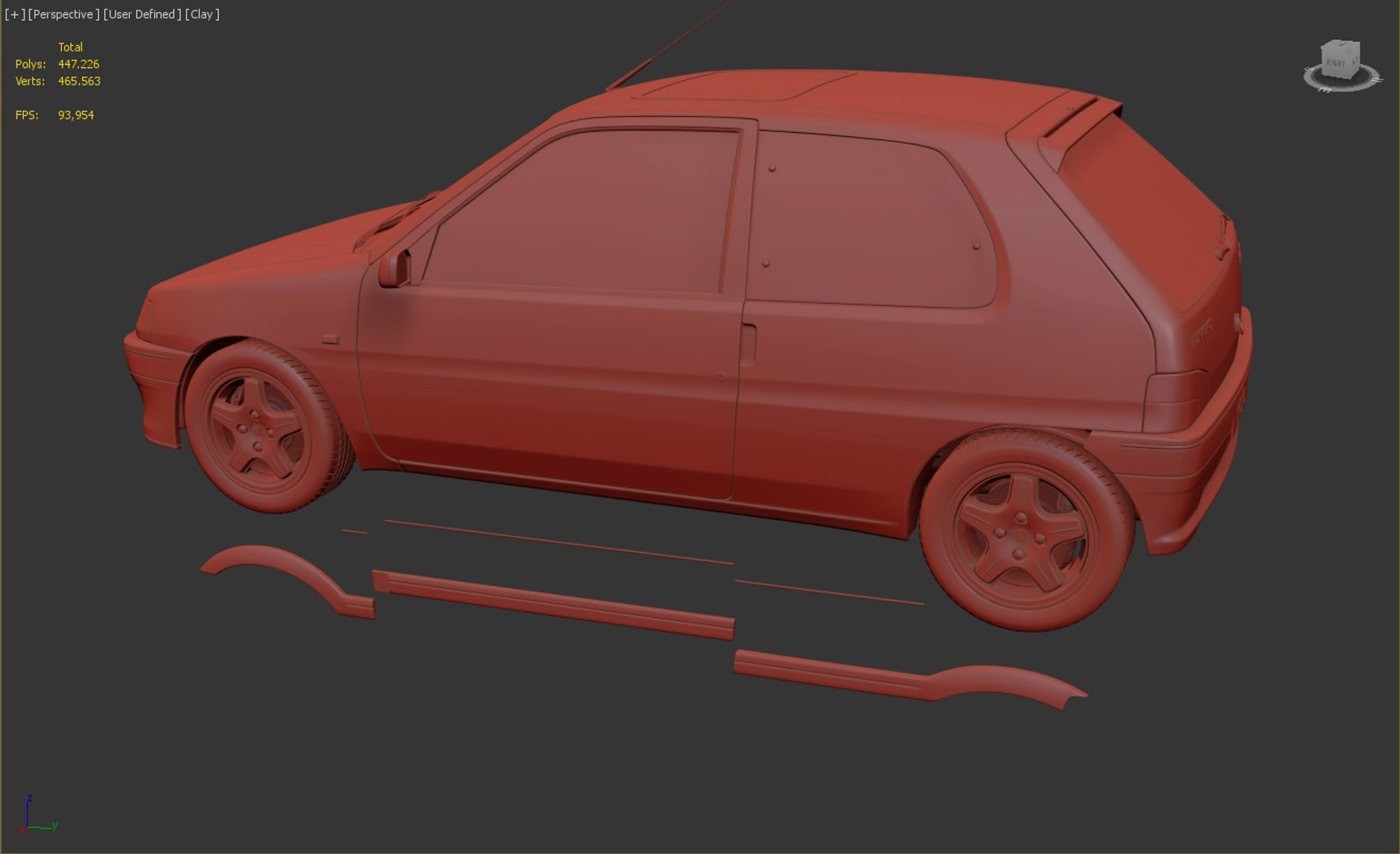 Peugeot 106 XSI 3D Model - TurboSquid 2252678