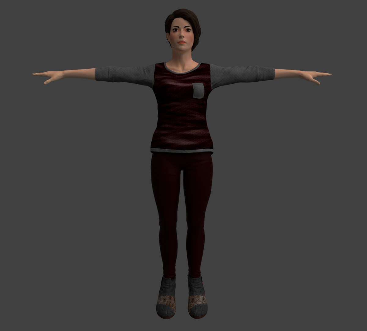 3D Rigged Female Character - TurboSquid 1492791