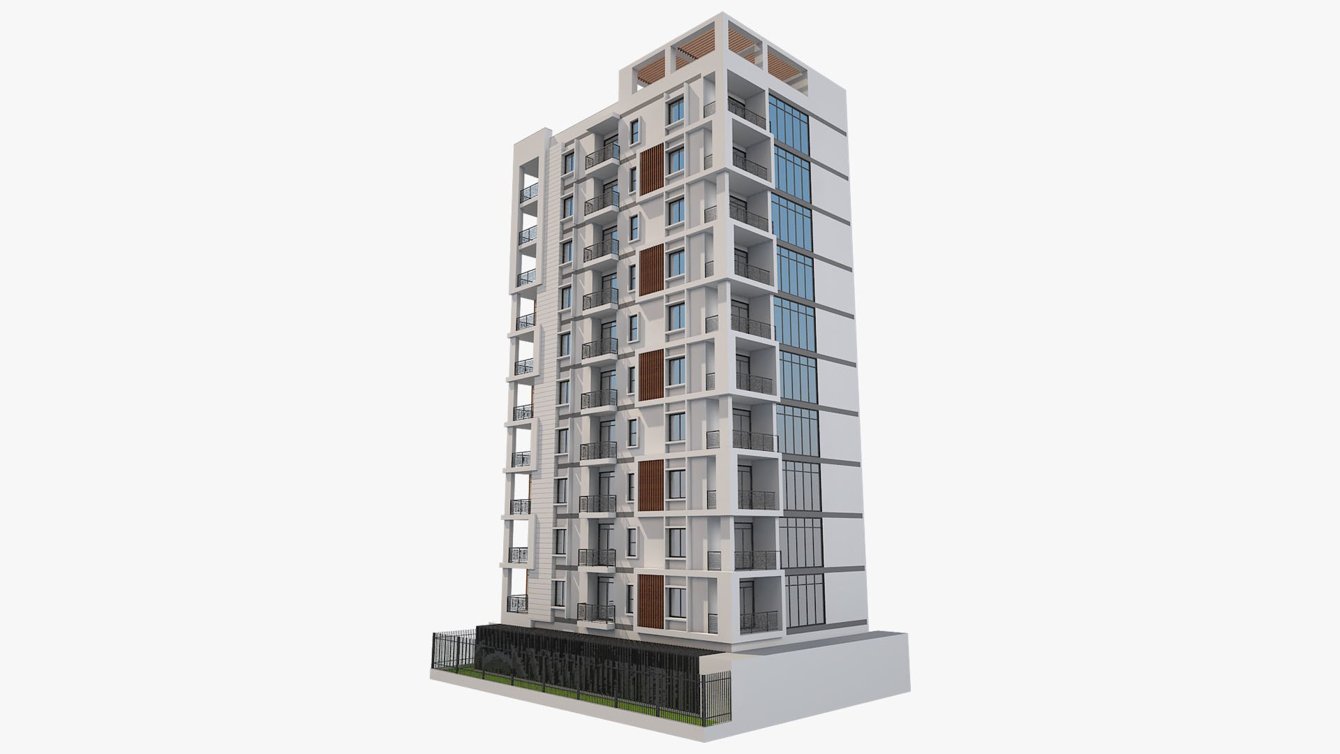3D Apartment Building 43 Model - TurboSquid 1665411
