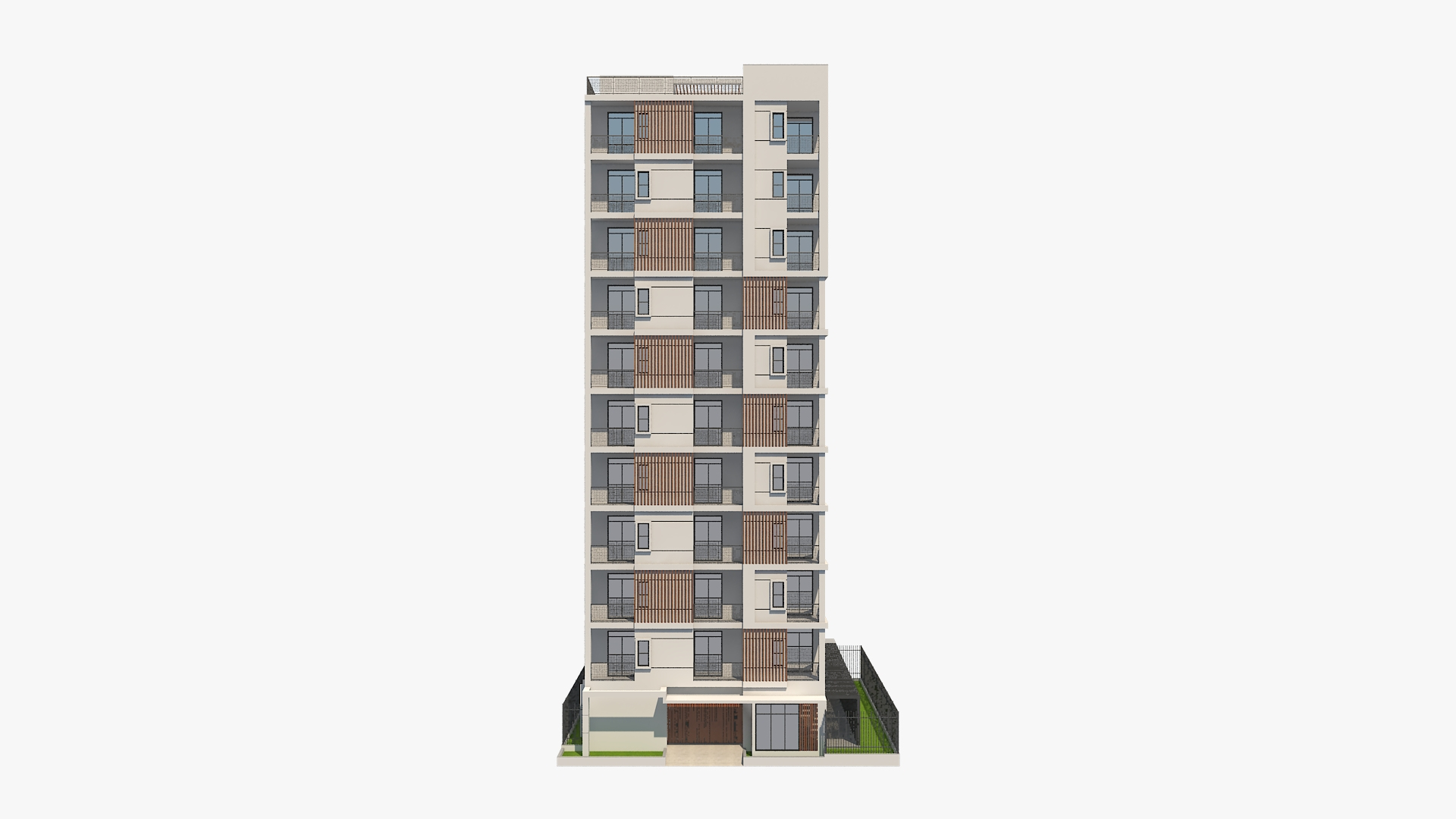 3D Apartment Building 43 Model - TurboSquid 1665411