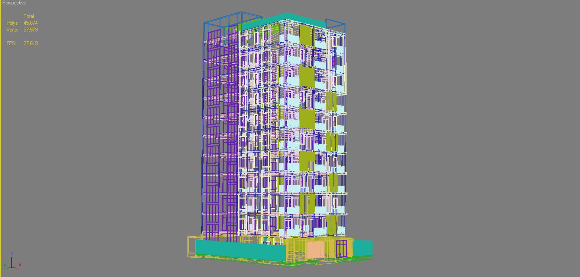 3D Apartment Building 43 Model - TurboSquid 1665411