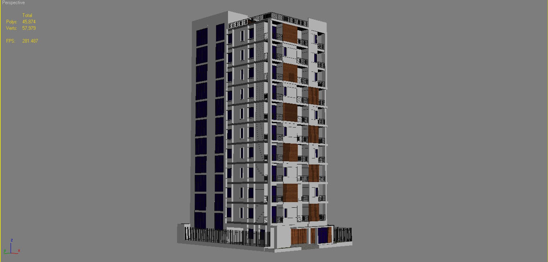 3D Apartment Building 43 Model - TurboSquid 1665411