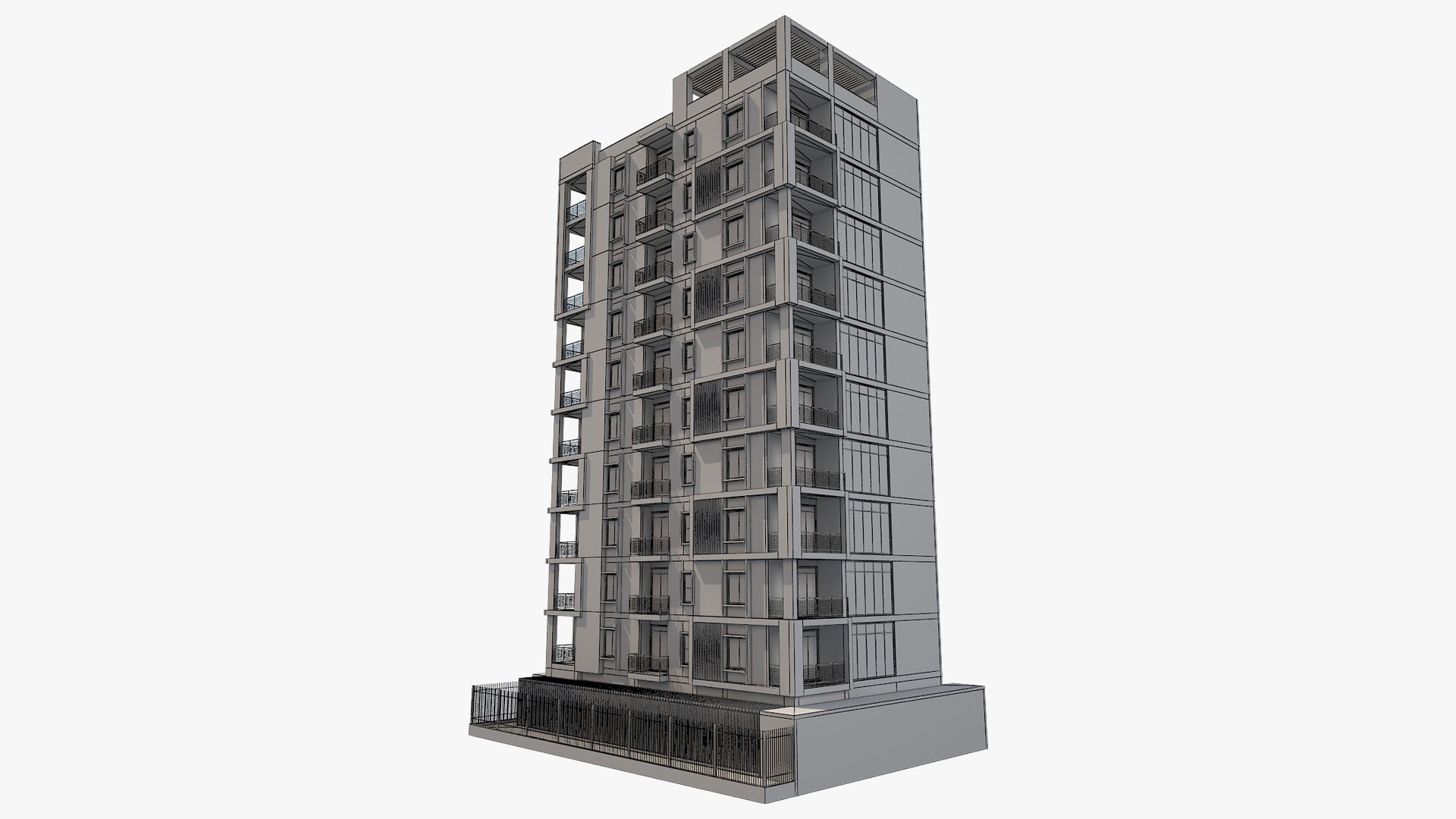 3D Apartment Building 43 Model - TurboSquid 1665411