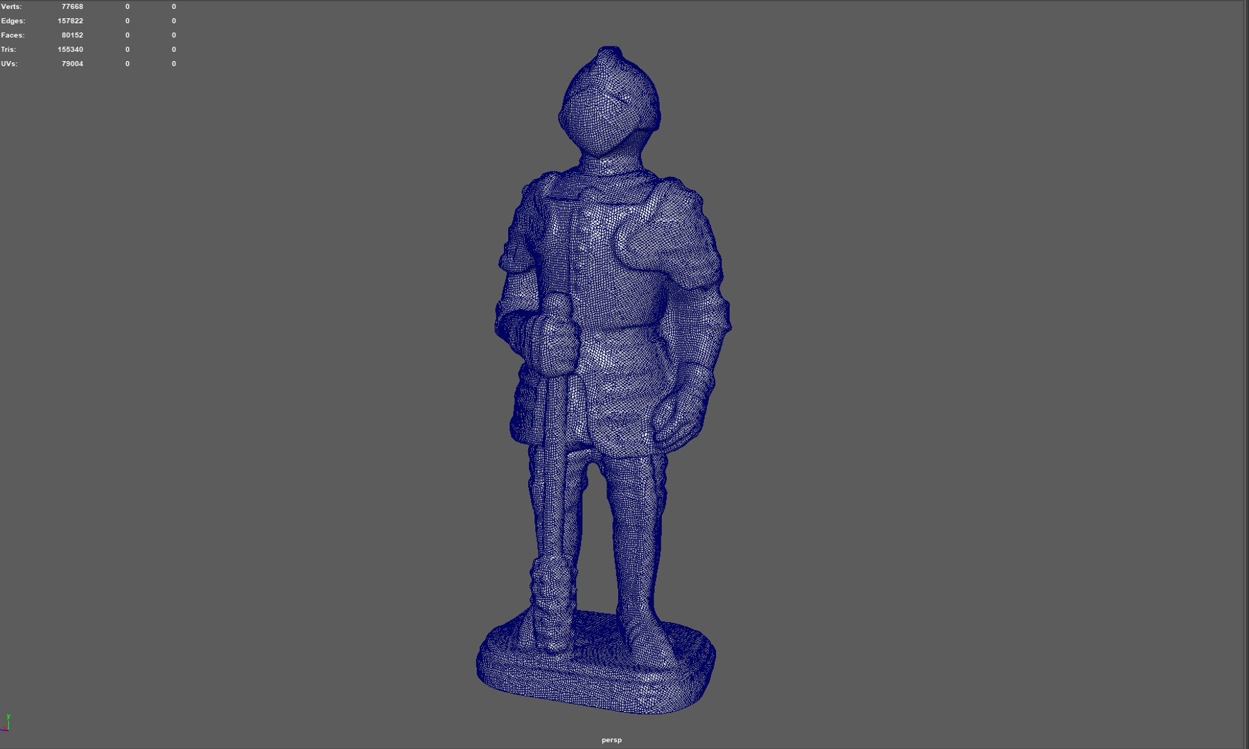 3D Medieval Knight Statue 4 - TurboSquid 1571861