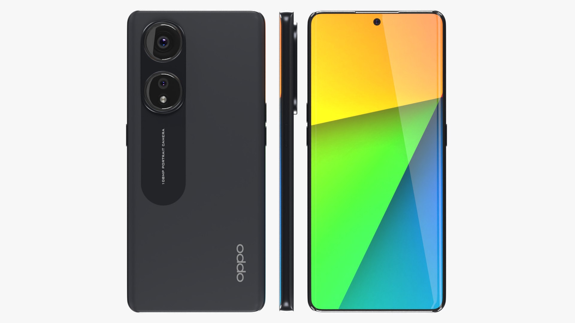 3D OPPO A1 Pro Black Model - TurboSquid 2061187