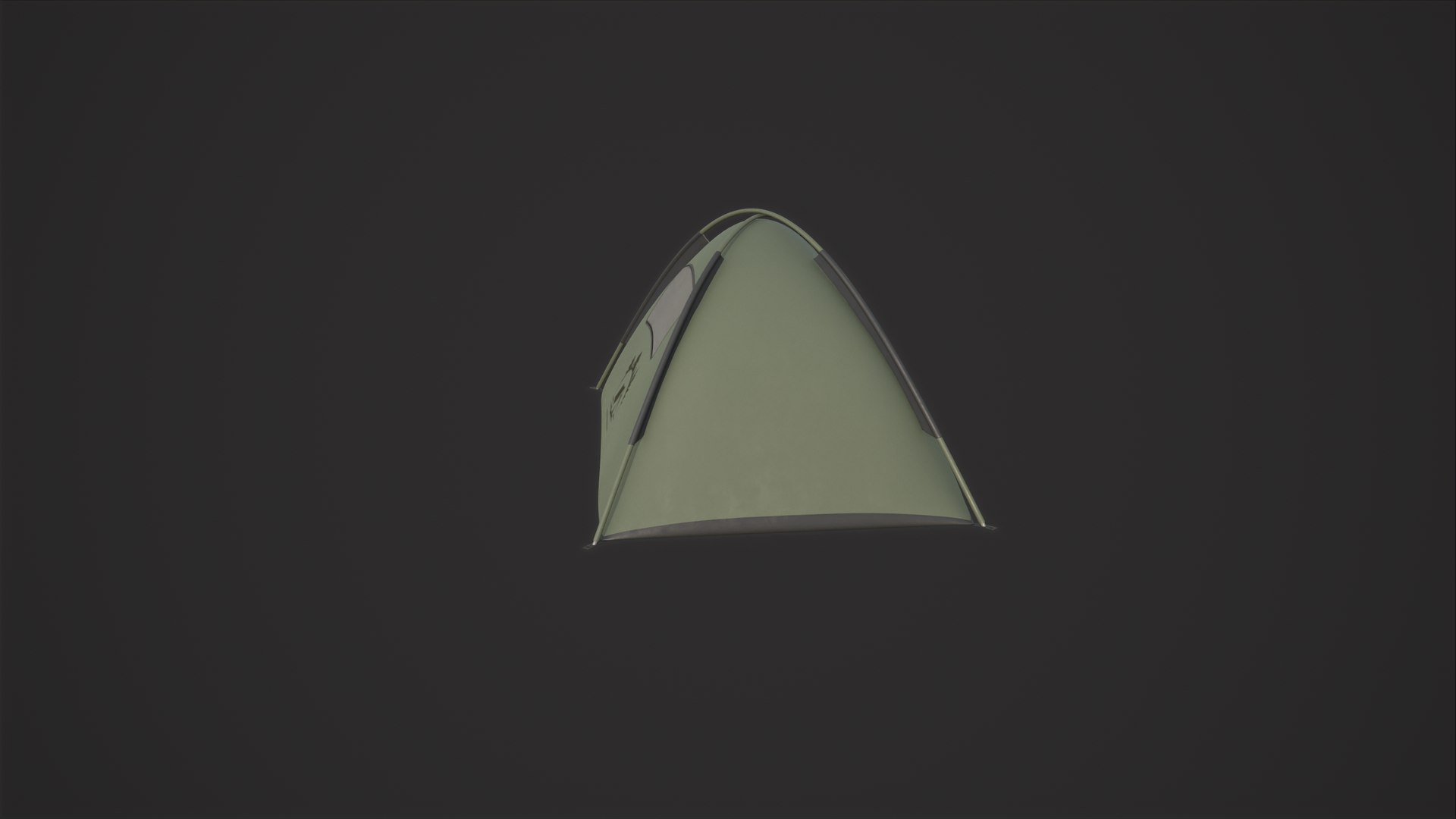 3D Military Green Camping Tent - TurboSquid 2085645