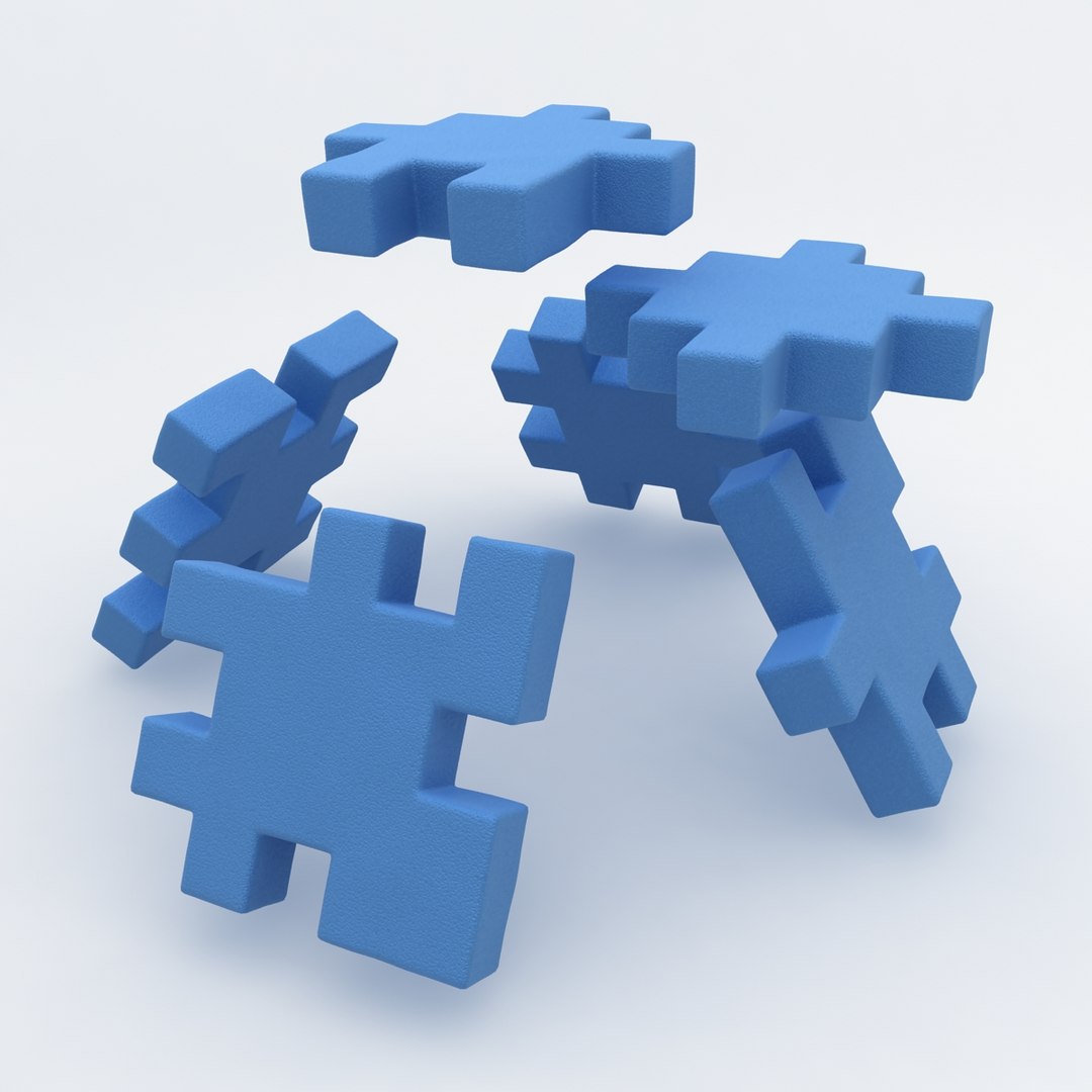 Happy Cube Blue Animation 3d Model