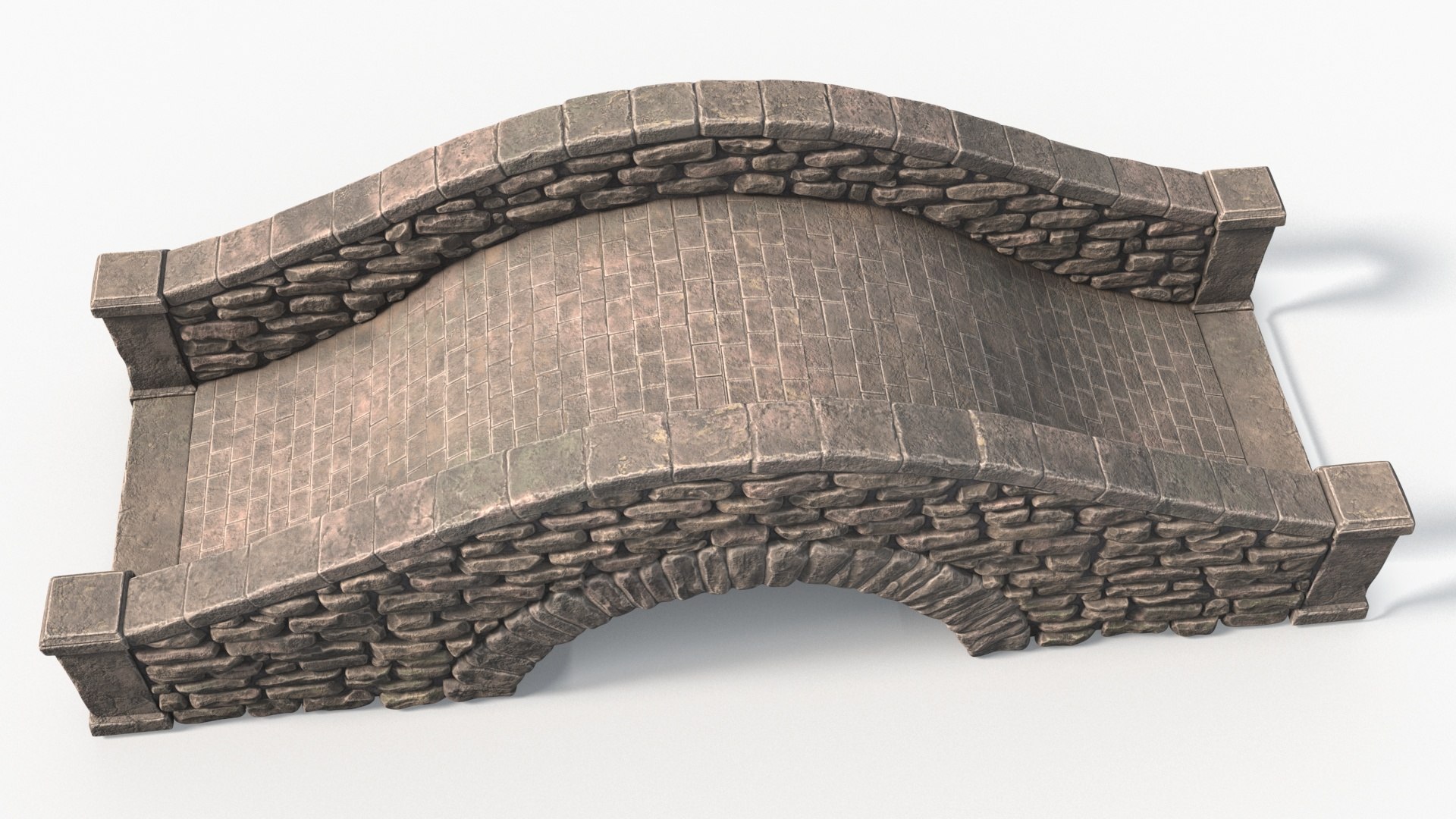 3D Stylized Stone Arch Bridge - TurboSquid 2268755