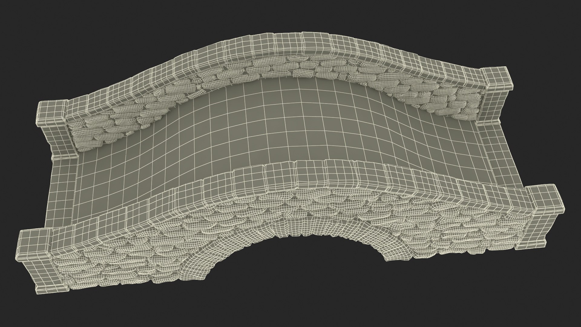 3D Stylized Stone Arch Bridge - TurboSquid 2268755