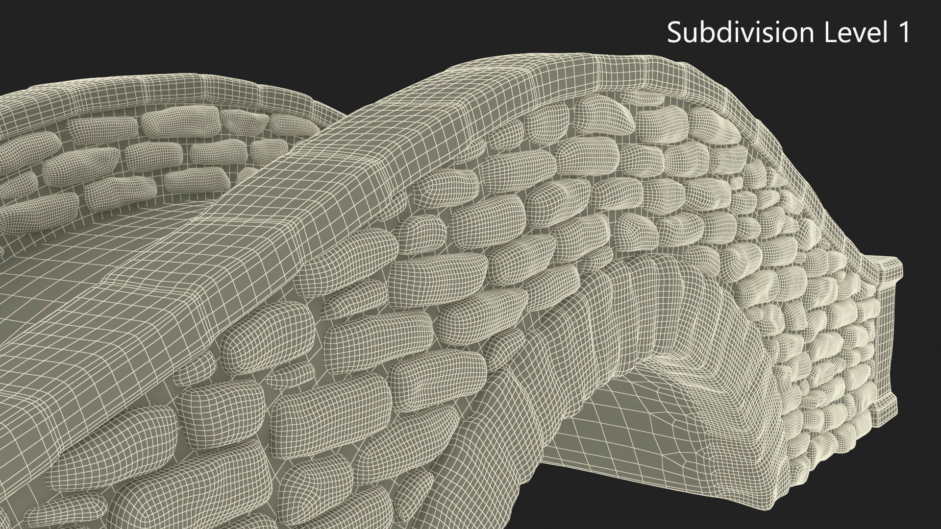 3D Stylized Stone Arch Bridge - TurboSquid 2268755