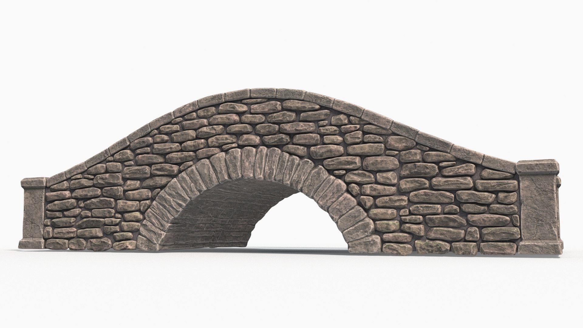 3D Stylized Stone Arch Bridge - TurboSquid 2268755