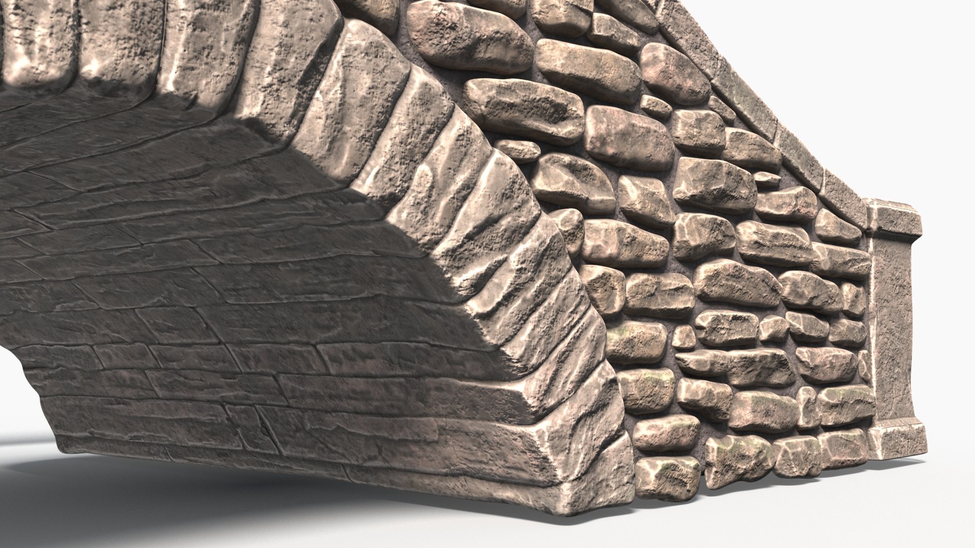 3D Stylized Stone Arch Bridge - TurboSquid 2268755