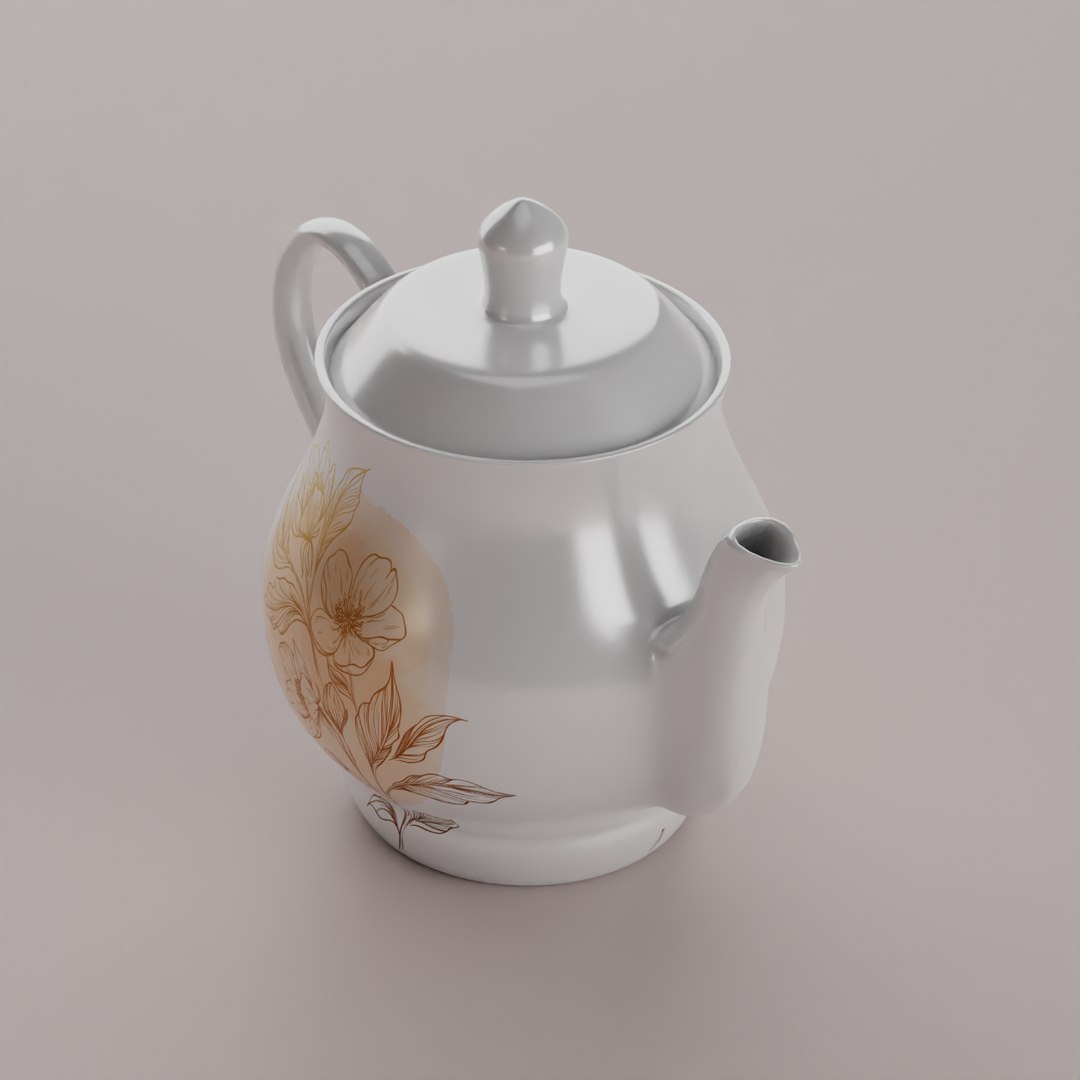 3D Tea Pot - TurboSquid 2166873