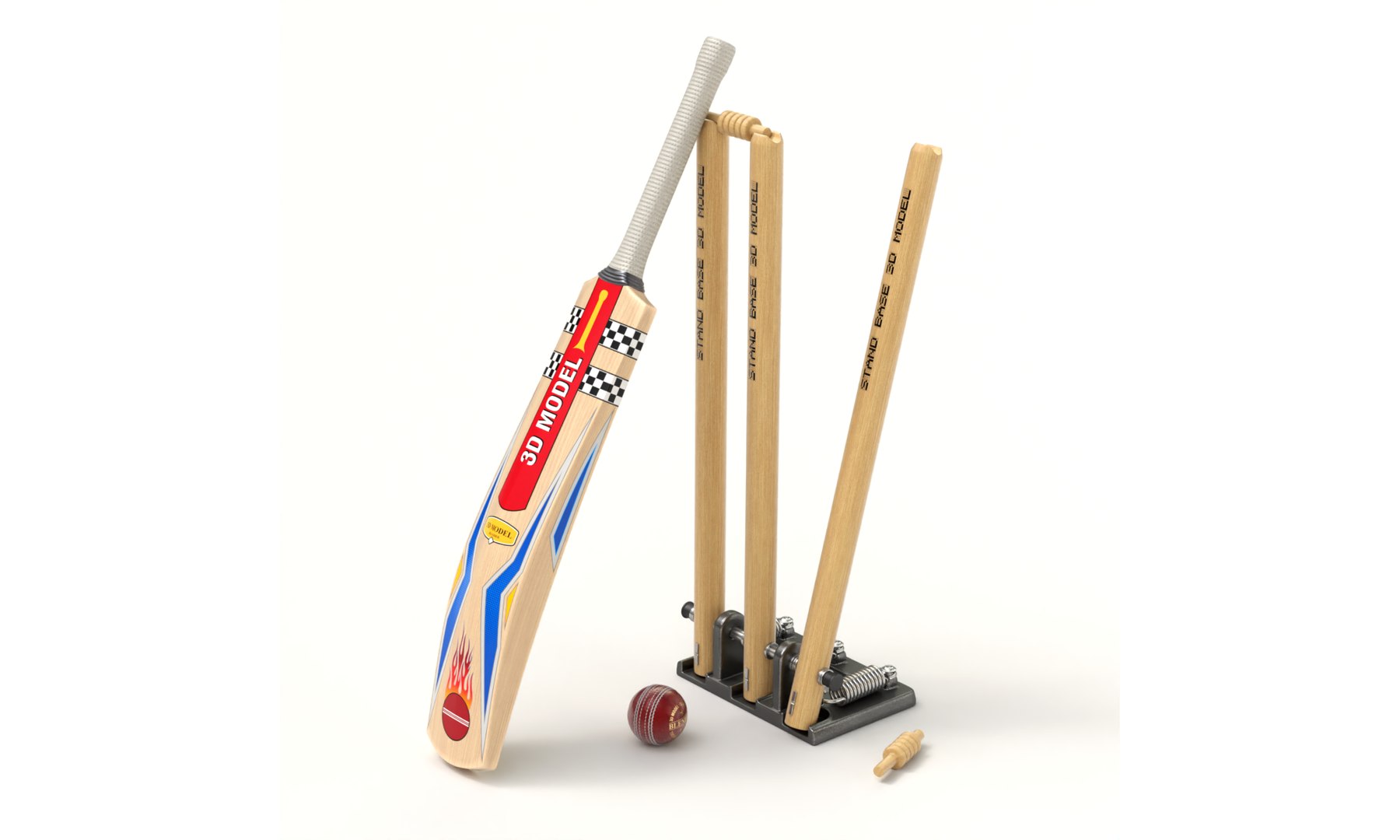 3D Cricket Set - TurboSquid 2255523