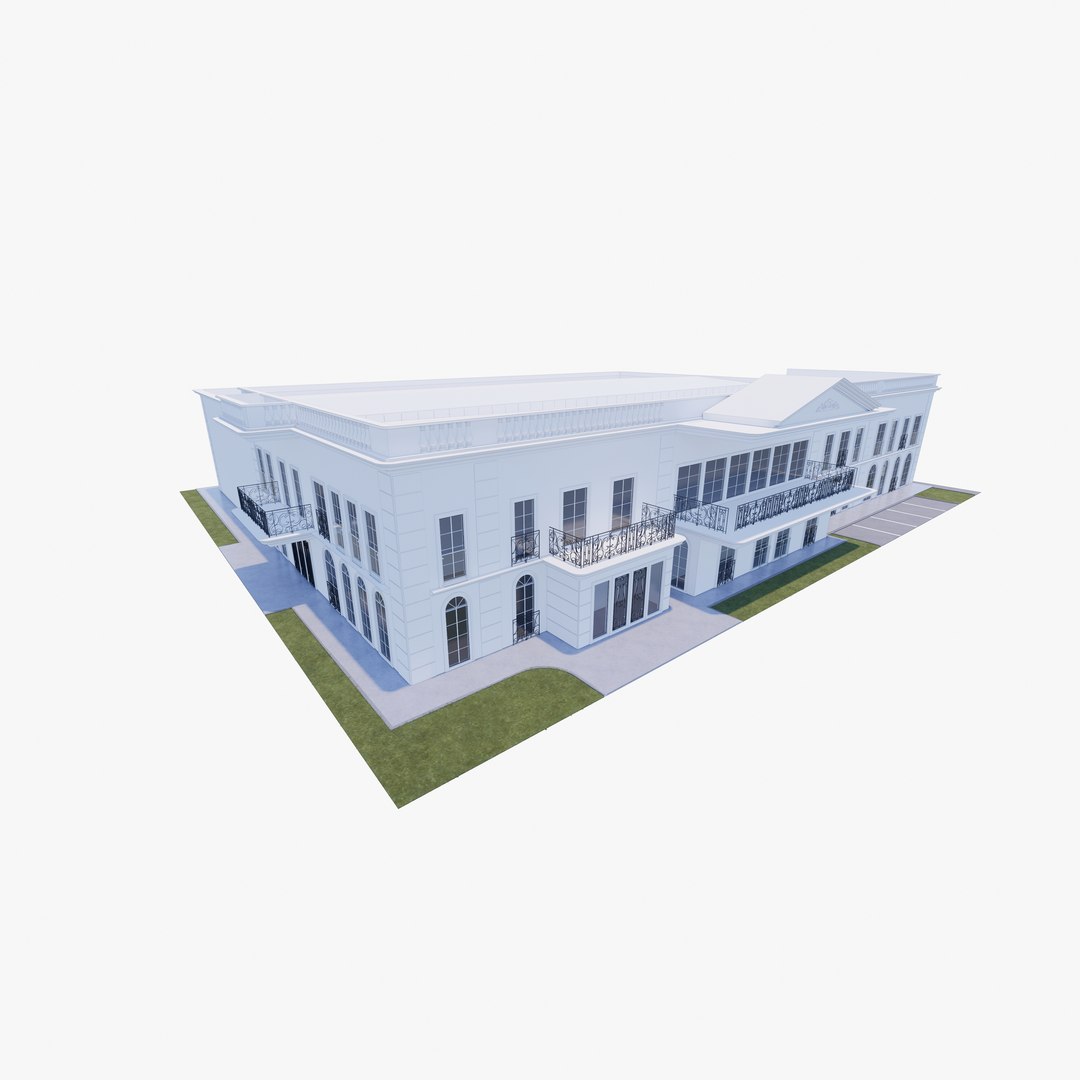 3D Courthouse Model - TurboSquid 1804543