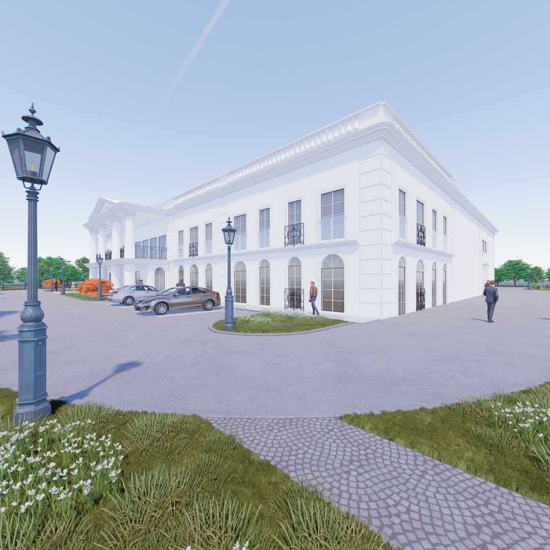 3D Courthouse Model - TurboSquid 1804543