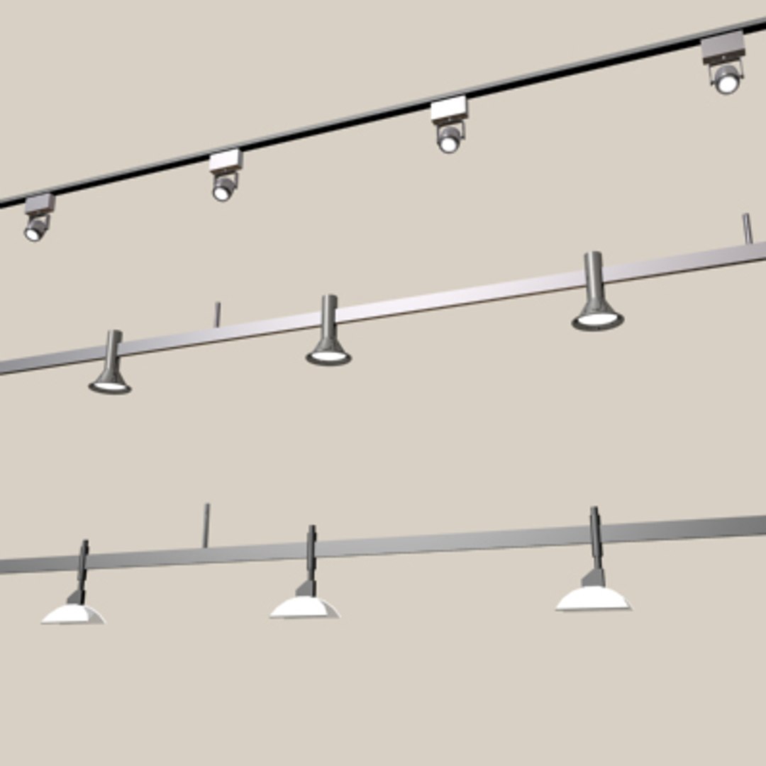 track lighting 3d model