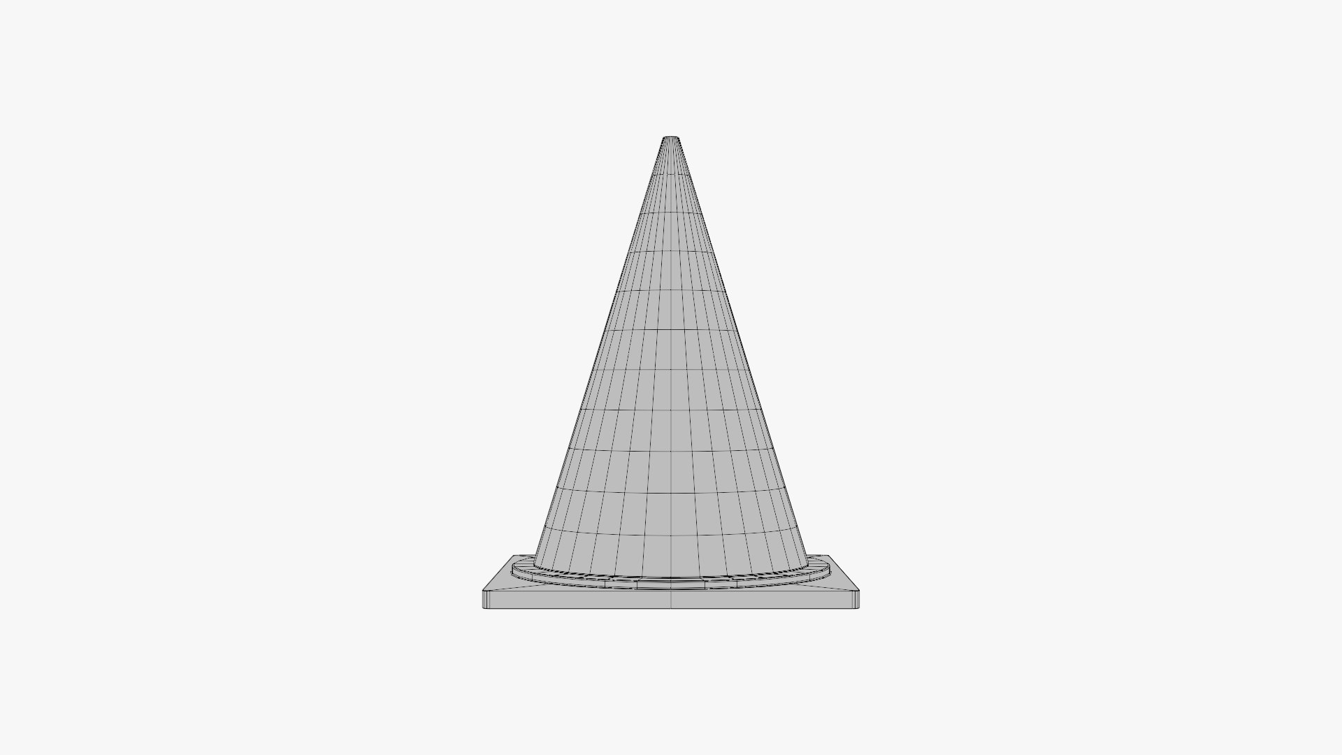 3D Basic Traffic Cone - Geometry Only No Textures No Materials ...