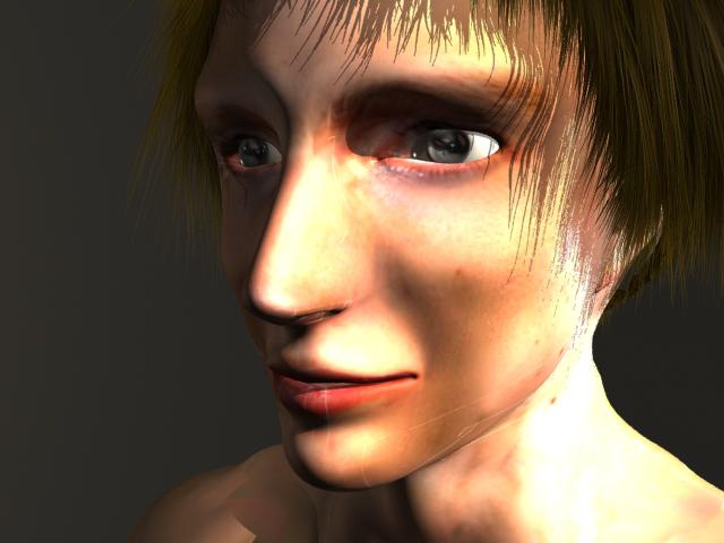 Peter 20yr Old Boy Face 3d Model