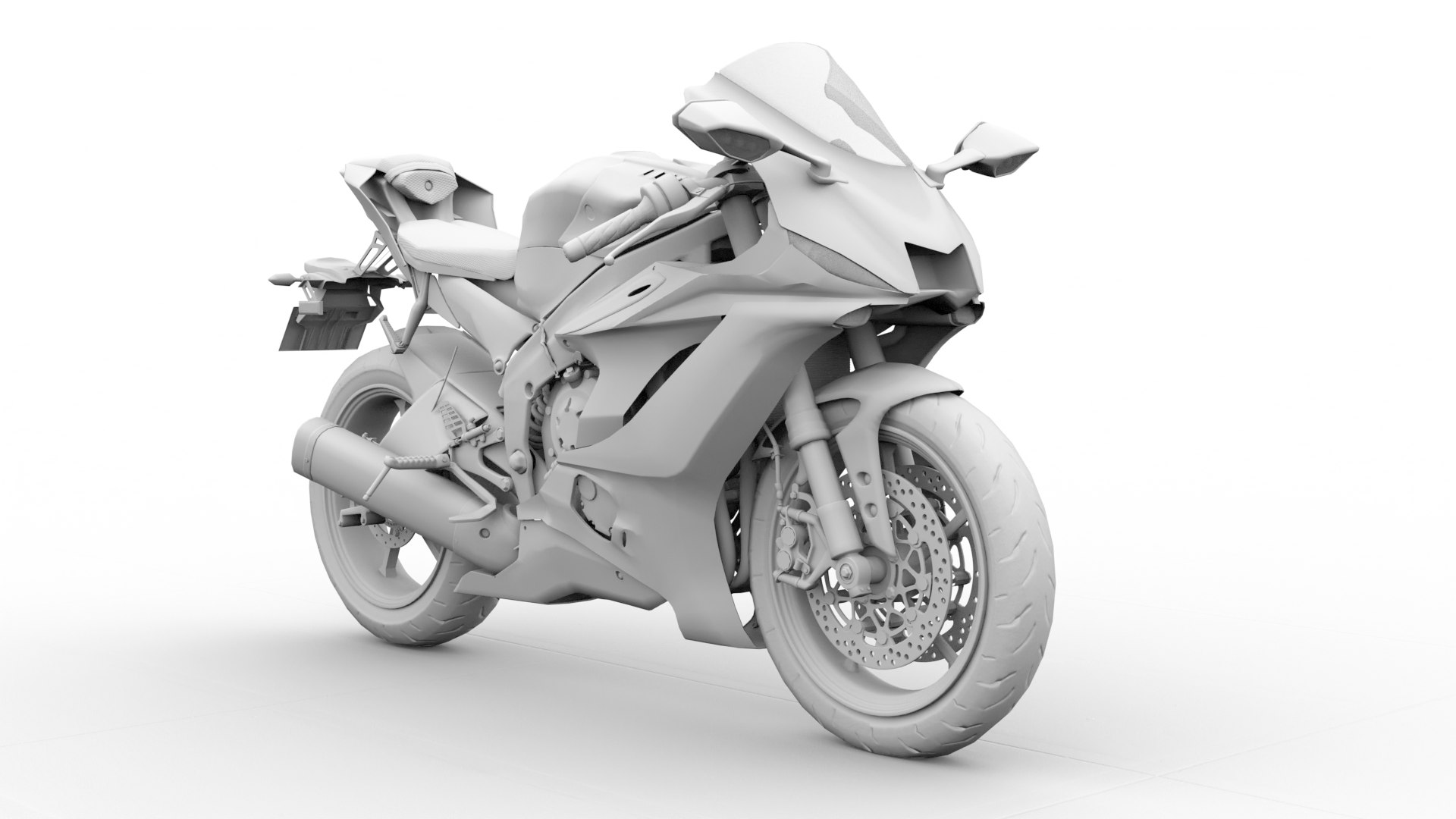 3D YZF R6 3D Model Low-poly - TurboSquid 2281655