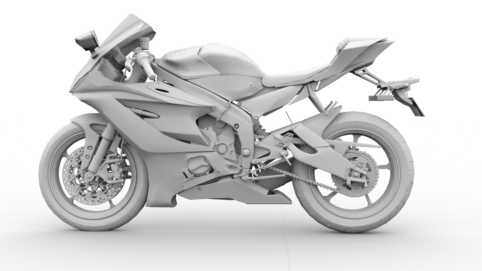 3D YZF R6 3D Model Low-poly - TurboSquid 2281655